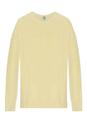 TOTEME Long Lyocell And Cashmere Sweater - Yellow