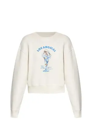 Rag & Bone Printed Crewneck Sweatshirt - Cream