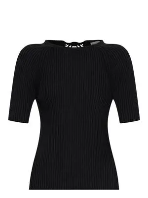 Tory Burch Back-tie Top - Black