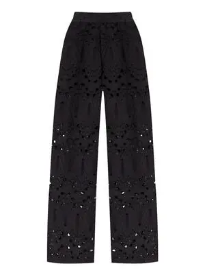 GESTUZ Lacework Trousers - Black