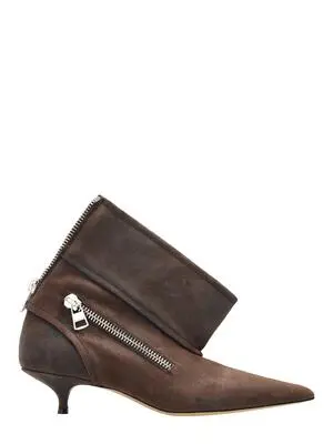 JW Anderson Leather Ankle Boots - Brown