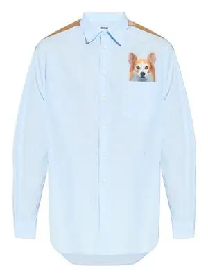 Moschino Shirt With Print - Light Blue