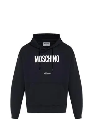 Moschino Printed Cotton Sweatshirt - Black