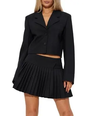 Off-White Cropped Blazer - Black