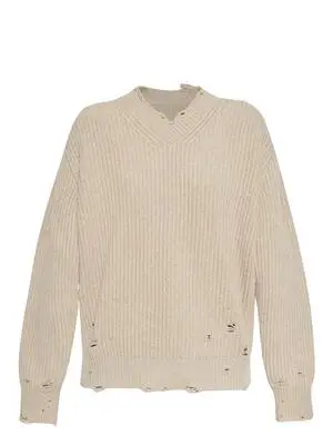 MAISON MARGIELA Wool Sweater - Beige