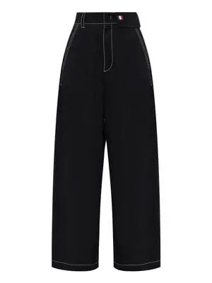 Moncler 8 Palm Angels Wide-leg Trousers - Black