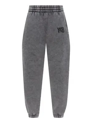 Alexander Wang Printed Logo Sweatpants - Grey