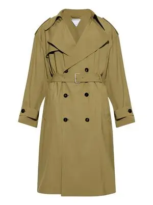 Bottega Veneta Wool Trench Coat - Green