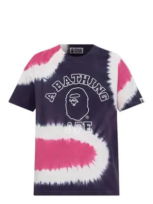 A BATHING APE Logo T-shirt - Navy Blue