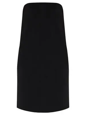 Moschino Sleeveless Tube Dress With Bow - Black