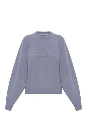 Alexander Wang Embossed Logo Sweater - Purple