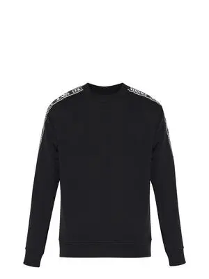 Versace Sweatshirt With Printed Logo - Black