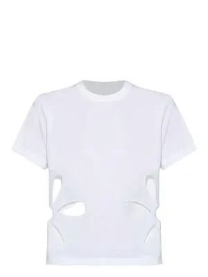 COMME DES GARCONS NOIR KEI NINOMIYA Top With Decorative Cut-outs - White