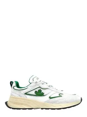 Dsquared2 Sprinter Leather And Mesh Sneakers - White