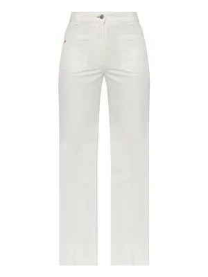Victoria Beckham Logo Jeans - White
