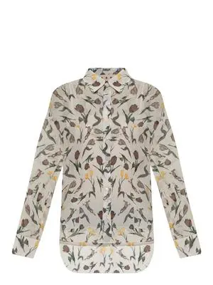 Marni Floral Print Silk Shirt - Multicolour
