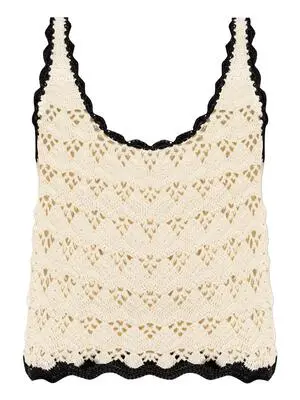 ZIMMERMANN Cotton Knit Camisole Top