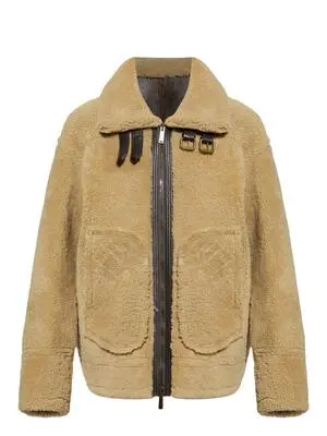 DSQUARED2 Lambskin Shearling Leather Jacket