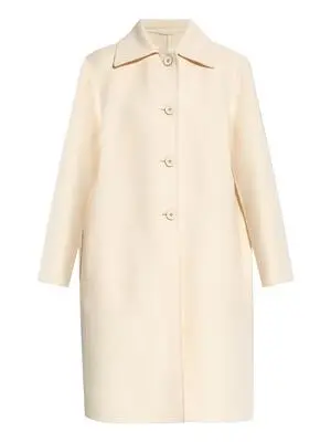JIL SANDER Wool Short Coat - Cream