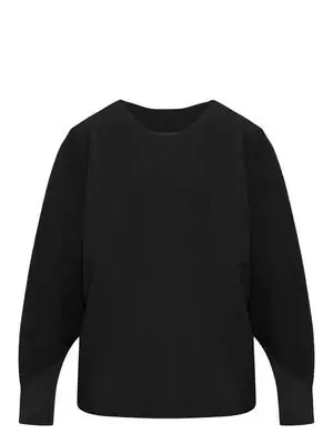 Issey Miyake Loose-fit Pleated Sweater - Black
