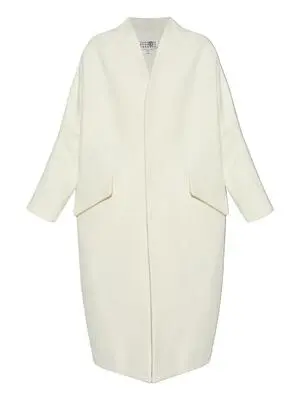 MAISON MARGIELA Wool Coat - Cream
