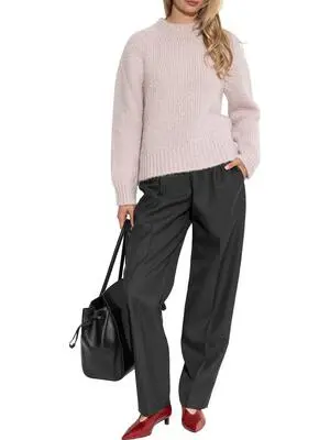 JIL SANDER Wool-blend Knit Sweater - Pink