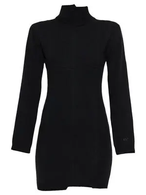 Vetements High-neck Mini Dress - Black