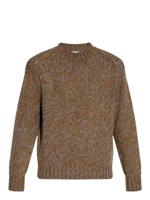 TOD’S Wool And Cashmere Melange Knit Sweater - Brown