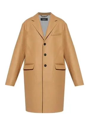 Dsquared2 Wool Overcoat - Brown