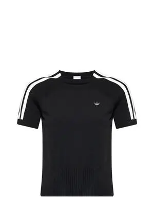 Adidas Originals By Alexander Wang Top With Logo Applique - Black