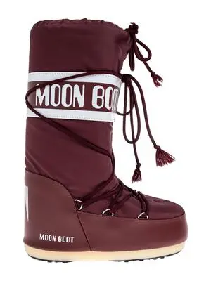 Moon Boot Icon Nylon Snow Boots Burgundy