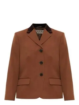 Marni Wool Blazer - Brown