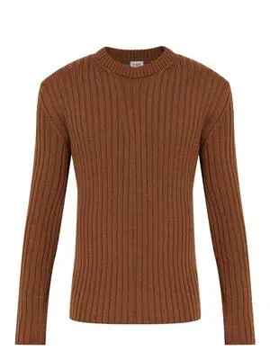 TOD’S Striped Merino Wool Sweater - Brown