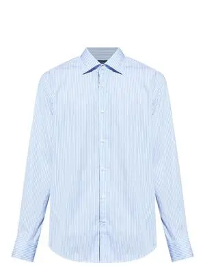 Paul & Shark Shirt With A Striped Pattern - Light Blue