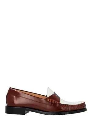 STUART WEITZMAN Lottie Leather Loafers - Brown