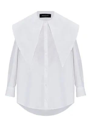 Fabiana Filippi Shirt With Decorative Collar - White