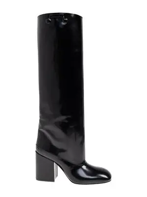 Marni Heeled Knee High Boots - Black