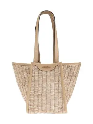 Cult Gaia Saddie Small Handbag - Beige