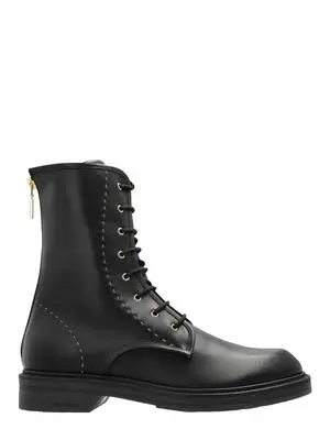 Max Mara Urbancombact Leather Boots - Black