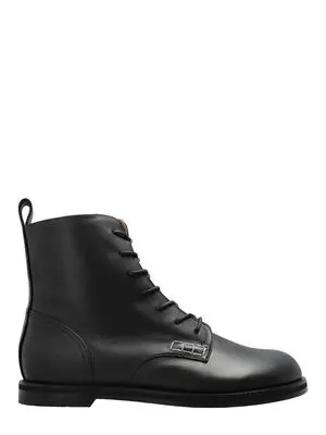 JW Anderson Leather Ankle Boots - Black