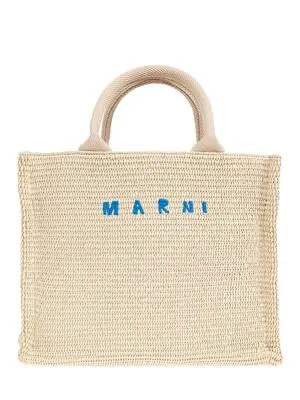 Marni Woven Shopper Bag - Cream