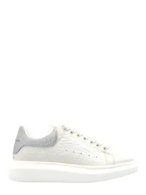 Alexander McQueen Logo Leather Sneakers - White