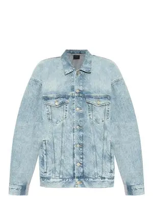 Balenciaga Mixed Fabric Jacket - Blue