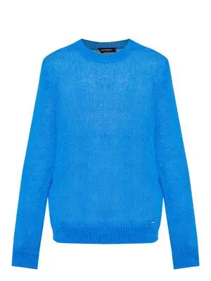 Dsquared2 Mohair Blend Sweater - Blue