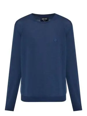 GIORGIO ARMANI Crew Neck Silk And Cotton Sweater