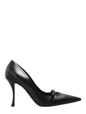 Dolce & Gabbana Leather Stiletto Heel Pumps - Black
