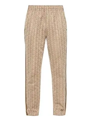 Lacoste Sweatpants With Logo - Beige