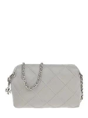 Tory Burch Fleming Small Shoulder Bag - Grey