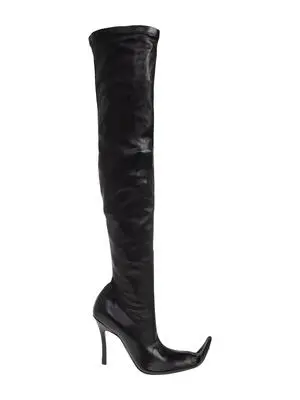 Balenciaga Poulaine High-heeled Over-the-knee Boots - Black