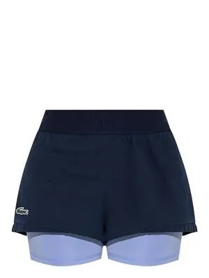 Lacoste Layered Training Shorts - Navy Blue